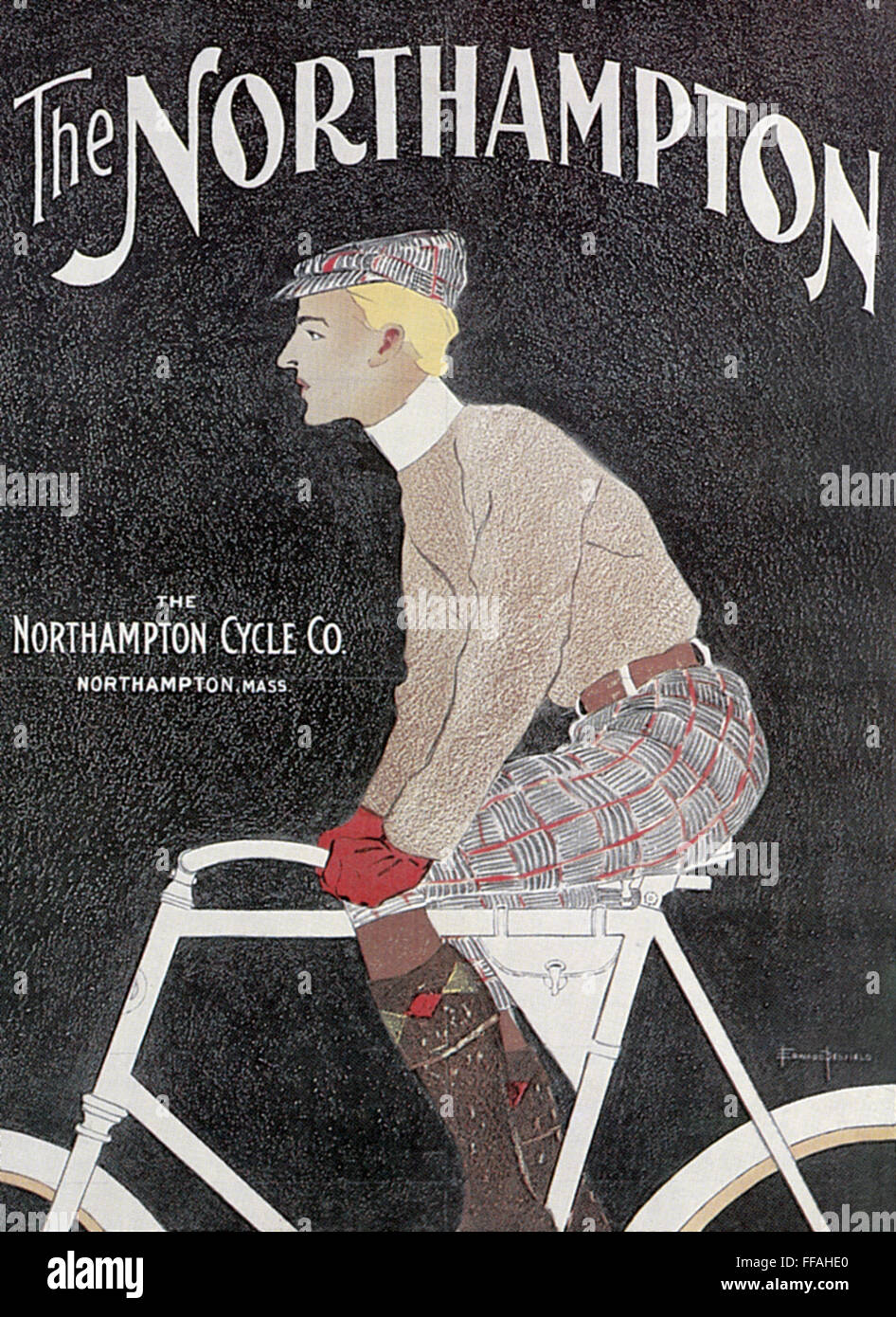 BICYCLE POSTER, 1899. /nAmerican lithograph advertising poster by ...