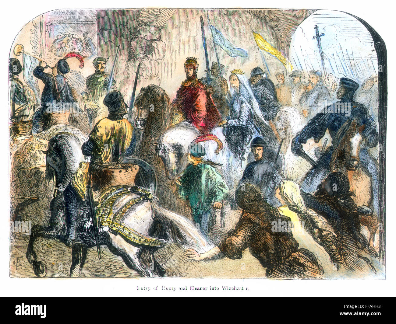 HENRY II & ELEANOR, 1154. /nThe entry of King Henry II (1133-1189) and ...