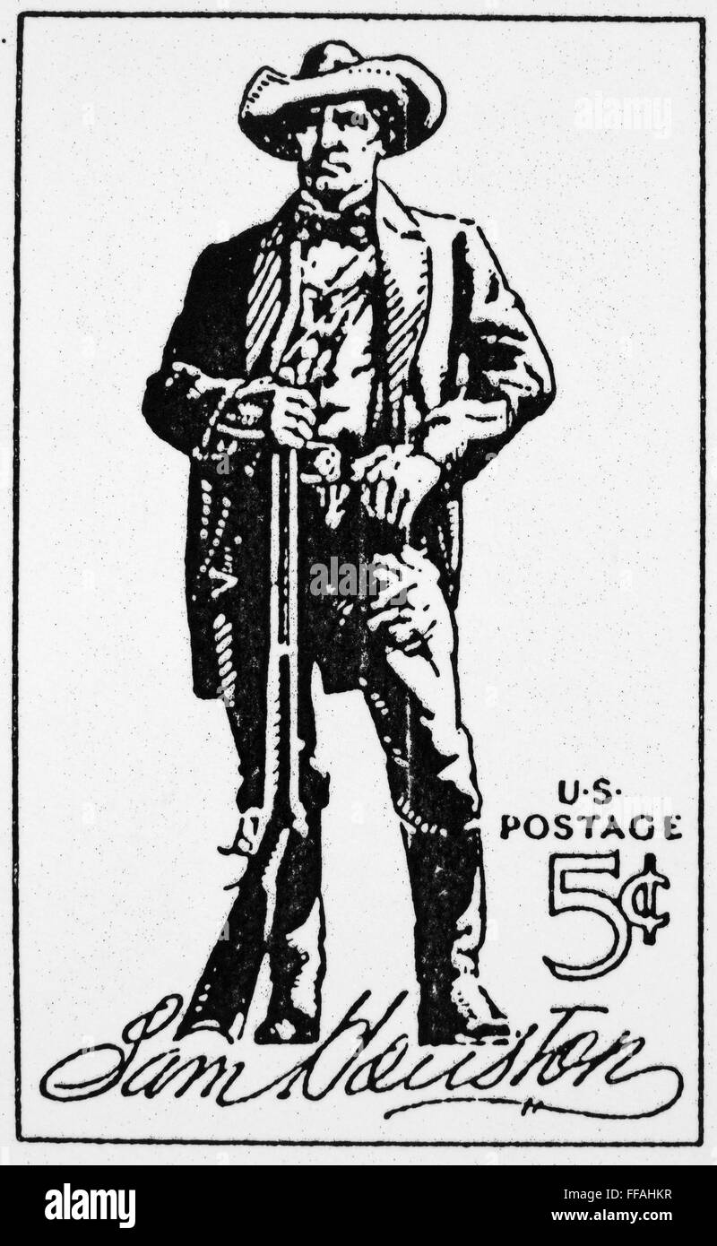 SAM HOUSTON (1793-1863). /nAmerican soldier and political leader ...