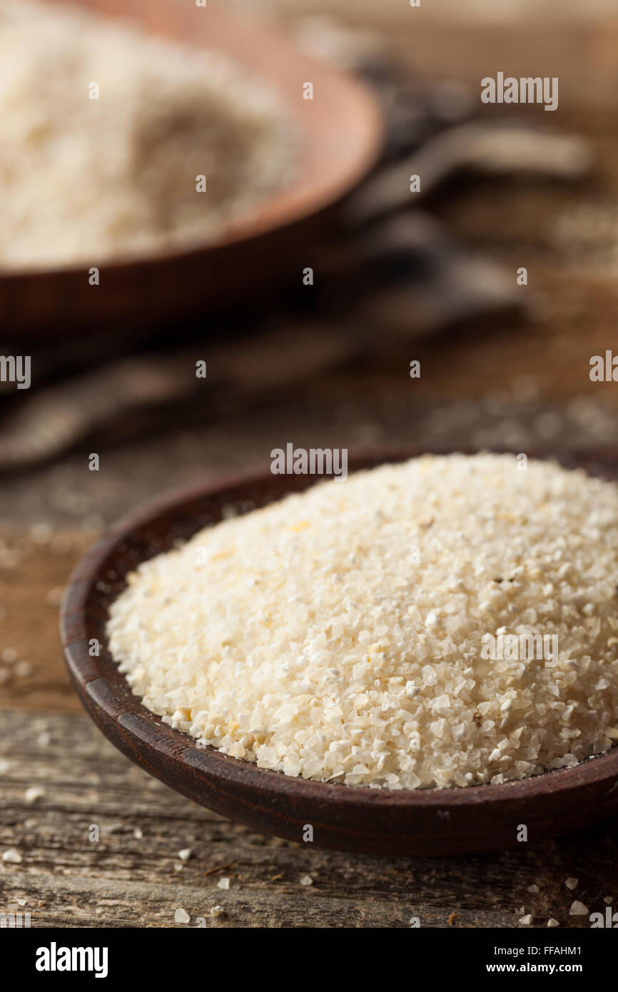 Raw Organic Dry Grits Ready to Cook Stock Photo - Alamy