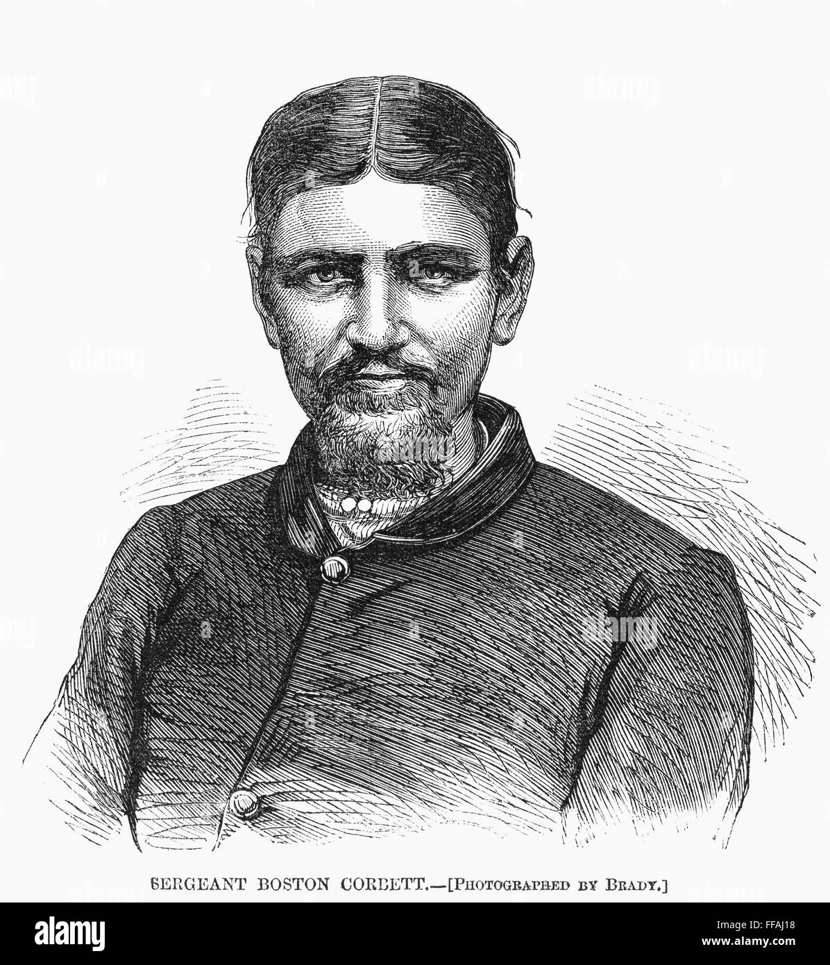 BOSTON CORBETT (1832-?). /nAmerican soldier and alleged slayer of John ...