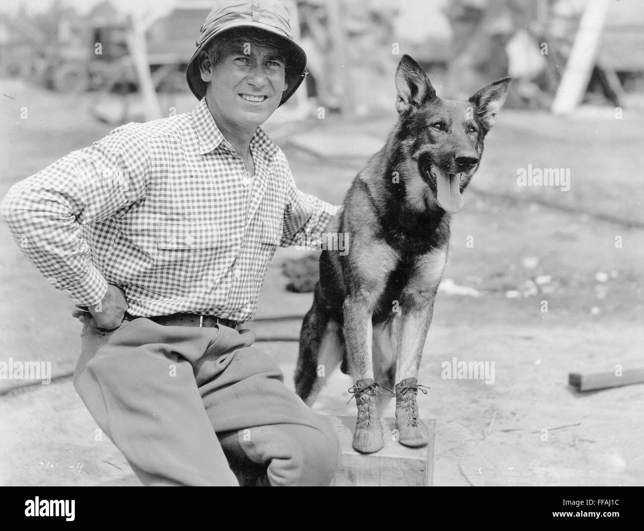 RIN-TIN-TIN (1916-1932). /nAmerican canine actor. With his owner, Lee ...