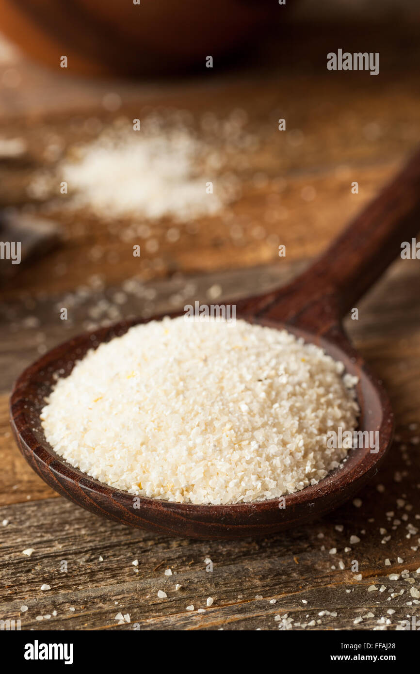 Raw Organic Dry Grits Ready to Cook Stock Photo - Alamy