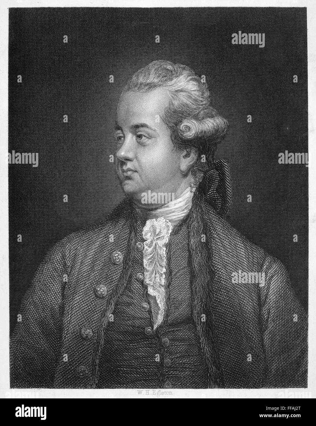 EDWARD GIBBON (1737-1794). /nEnglish historian. Engraving after Sir ...