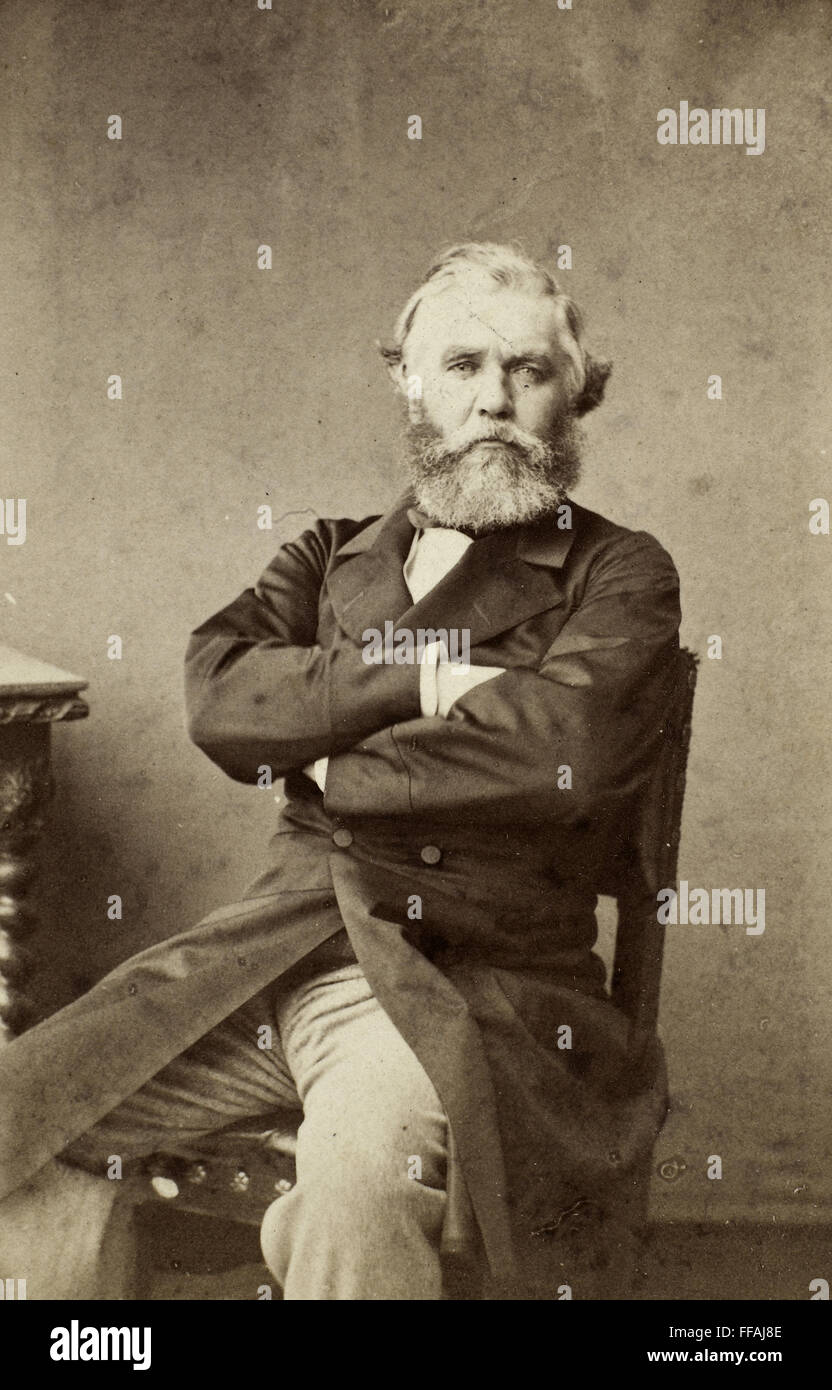 SIR AUSTEN HENRY LAYARD /n(1817-1894). English archaeologist and ...