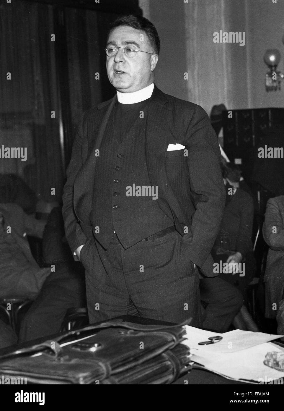 CHARLES EDWARD COUGHLIN /n(1891-1979). American (Canadian-born) Roman ...