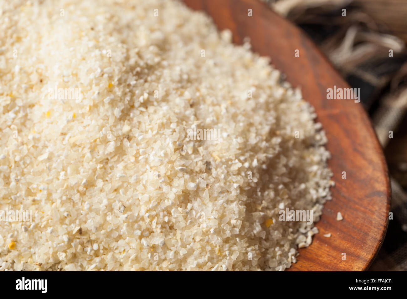 Raw Organic Dry Grits Ready to Cook Stock Photo - Alamy