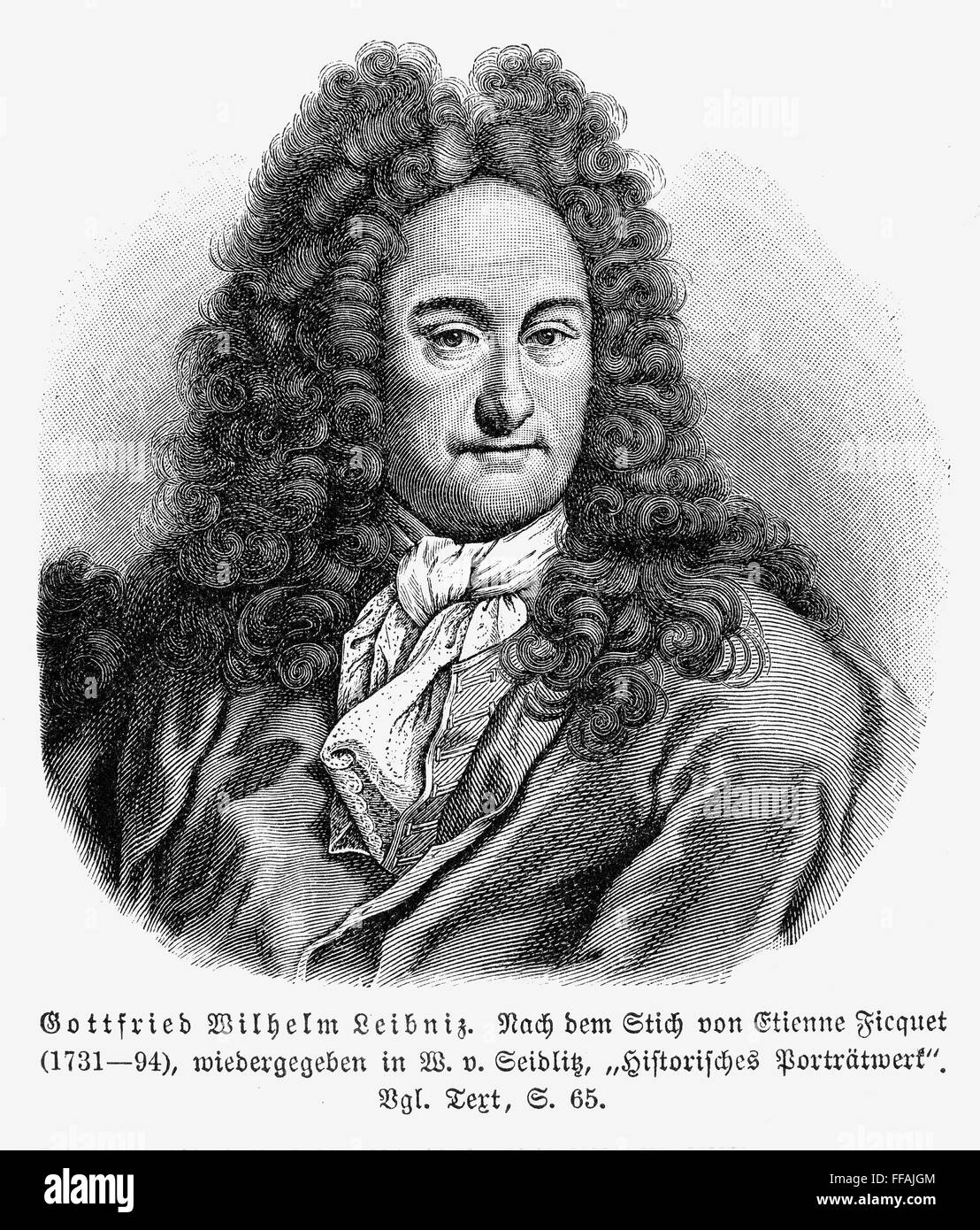 GOTTFRIED VON LEIBNIZ /n(1646-1716). Baron Gottfried Wilhelm von ...
