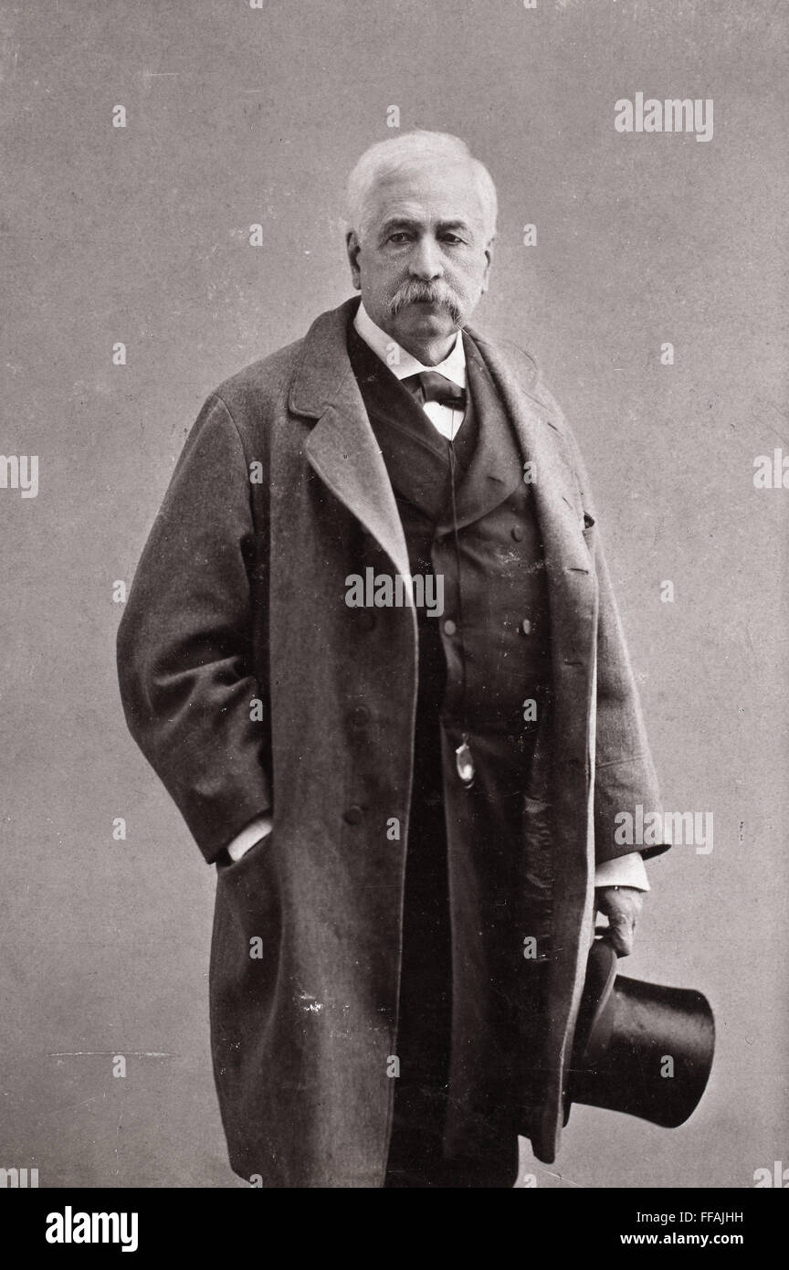 LESSEPS (1805-1894). /nVicomte Ferdinand Marie de Lesseps. French diplomat and promoter of the ...