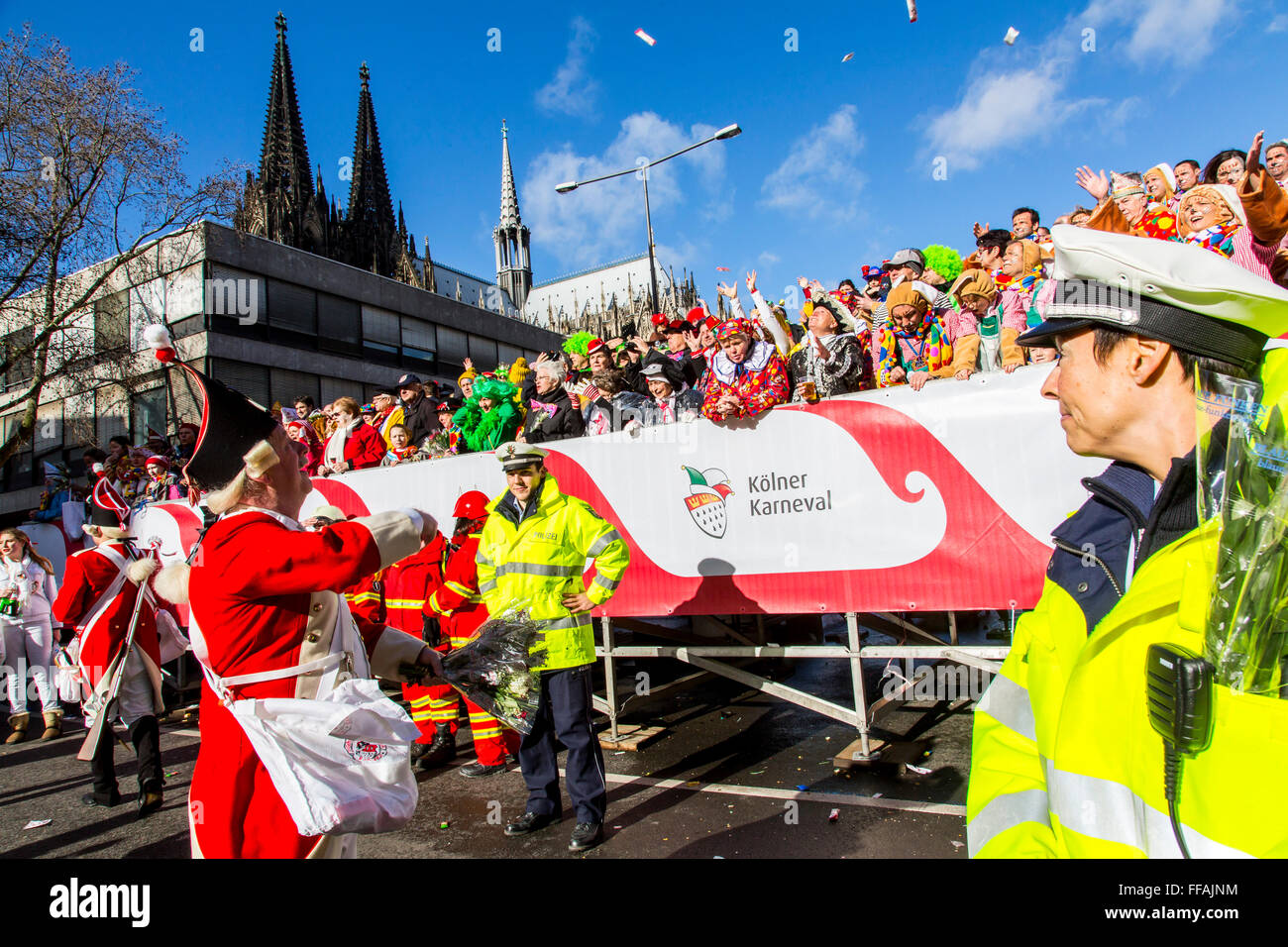 Police operation during street carnival in Cologne, Germany, during ...