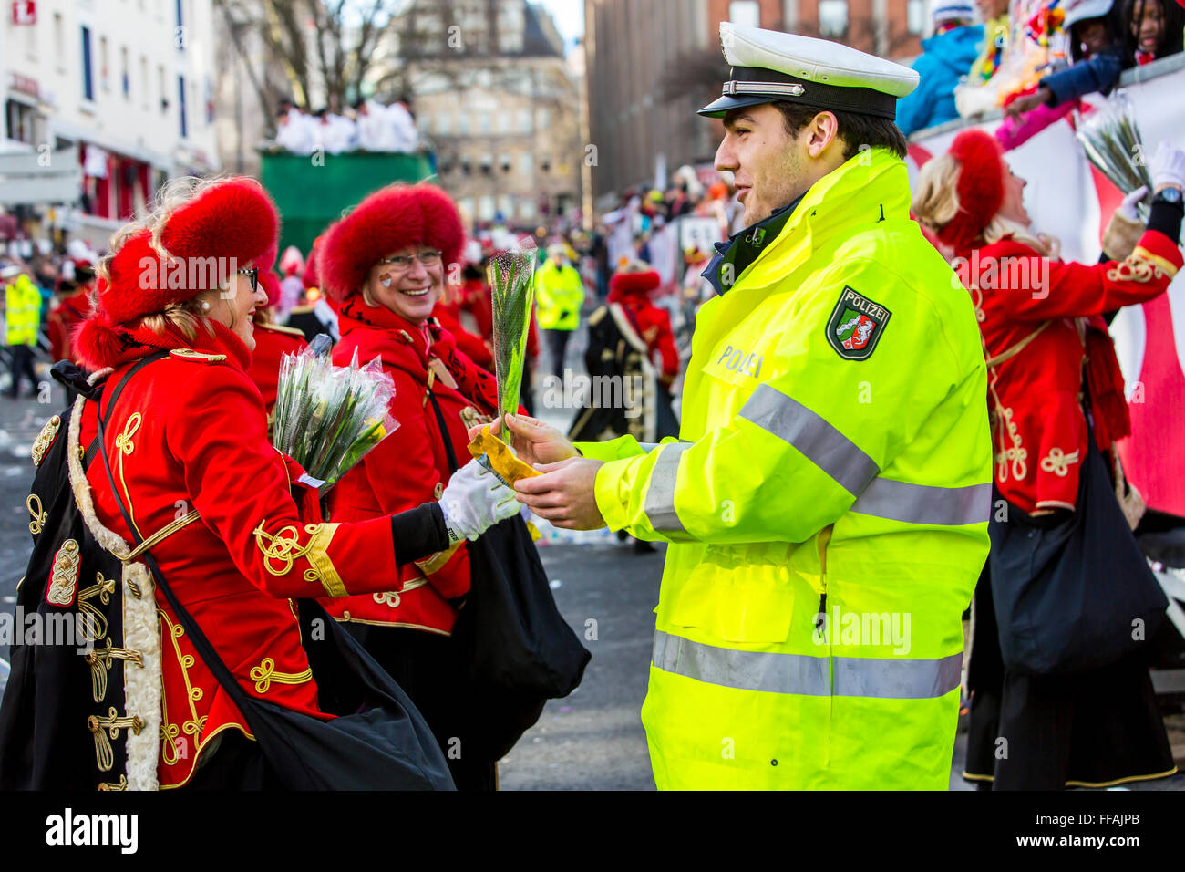 Police operation during street carnival in Cologne, Germany, during ...