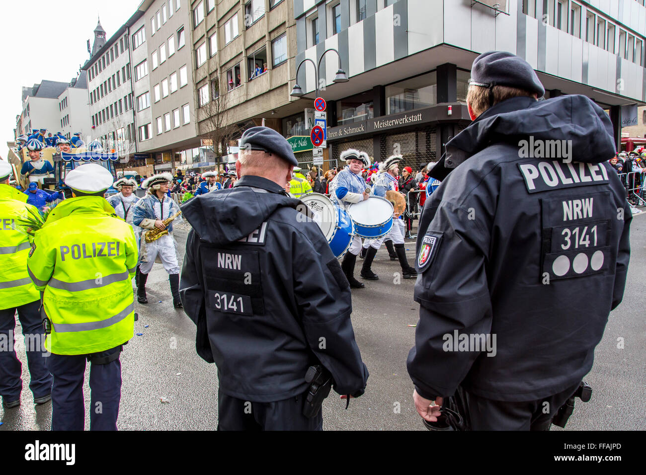 Police operation during street carnival in Cologne, Germany, during ...