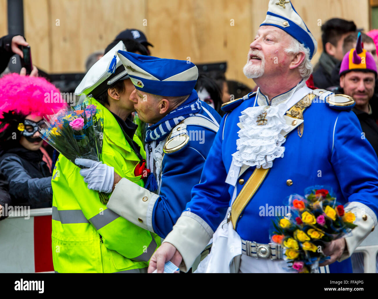Police operation during street carnival in Cologne, Germany, during ...