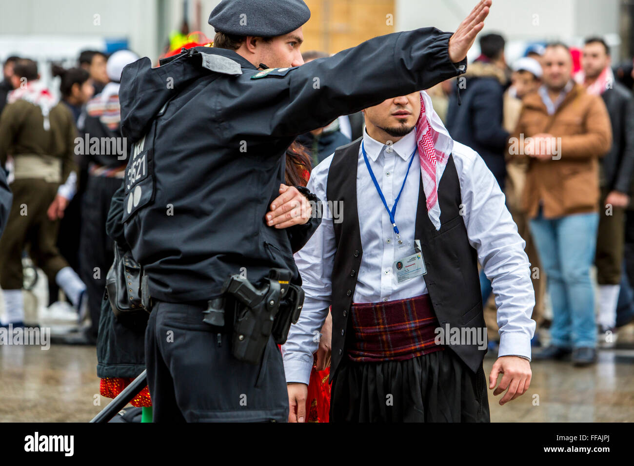 Police operation during street carnival in Cologne, Germany, during ...