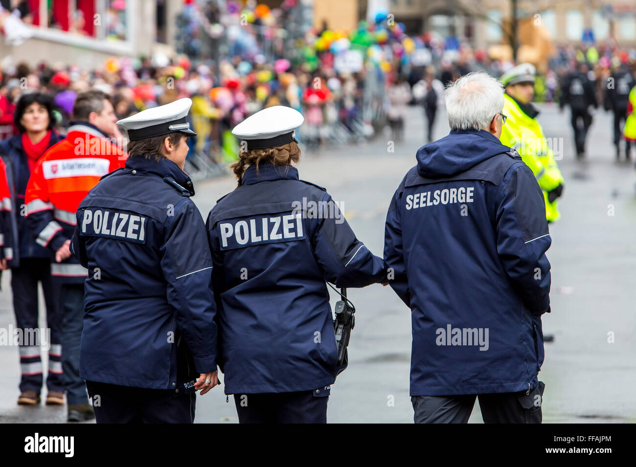 Police operation during street carnival in Cologne, Germany, during ...