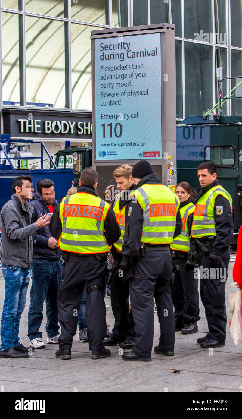 Police operation during street carnival in Cologne, Germany, during ...