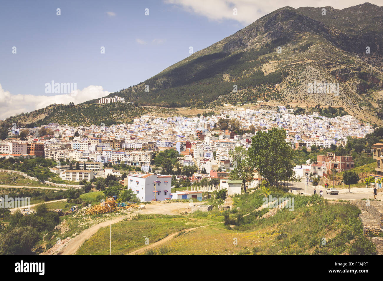 Aerial view of chefchaouen hi-res stock photography and images - Alamy