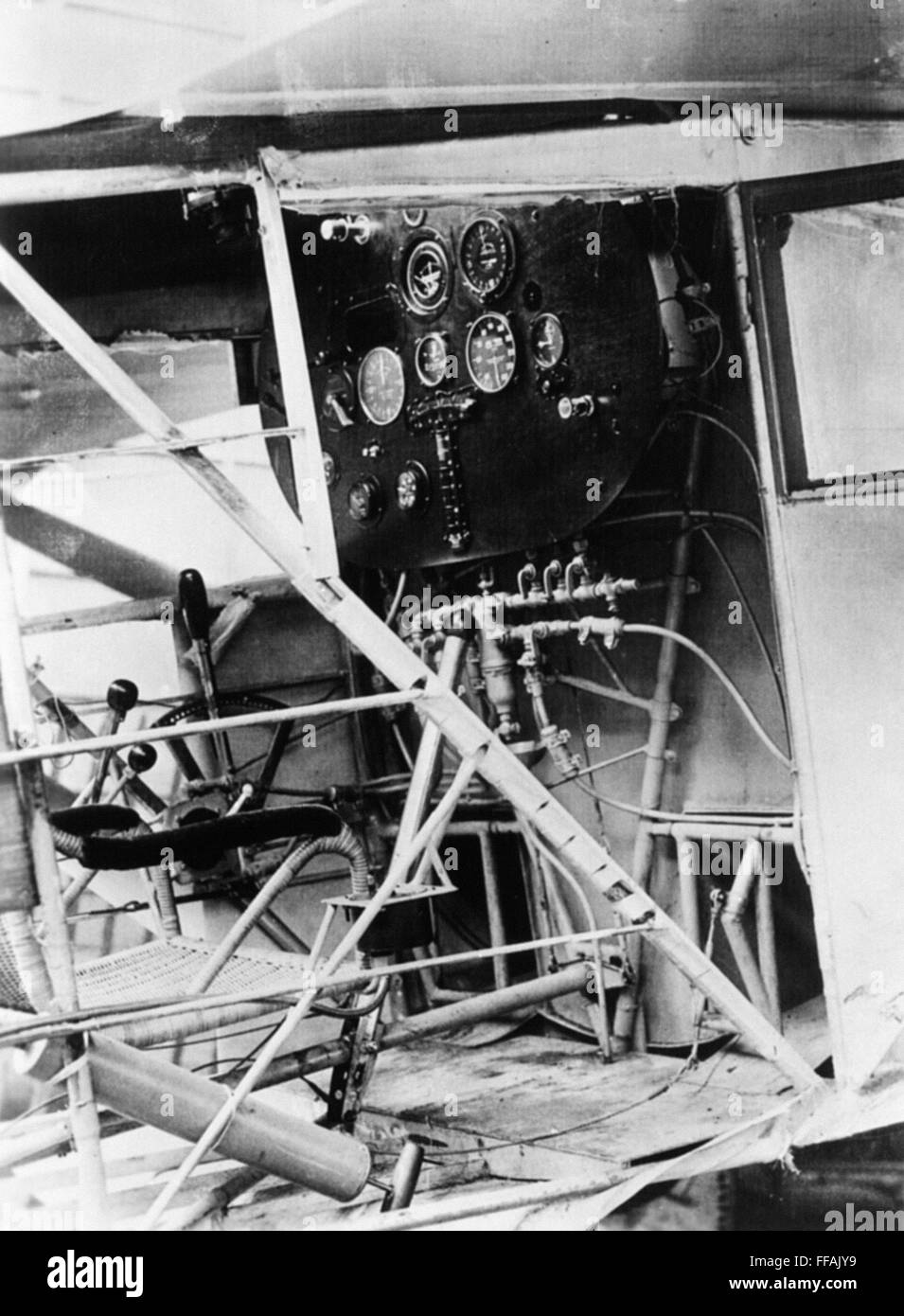 THE SPIRIT OF ST LOUIS. /nThe cockpit of The Spirit of St Louis ...