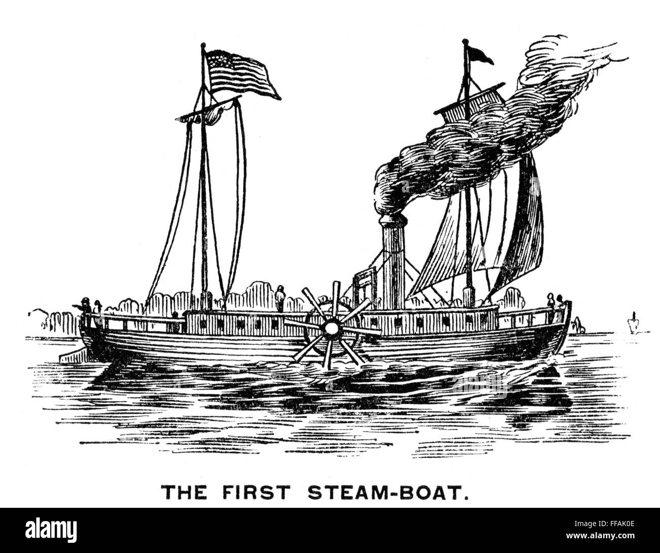 ROBERT FULTON'S CLERMONT. /nRobert Fulton's steamboat, 'Clermont ...