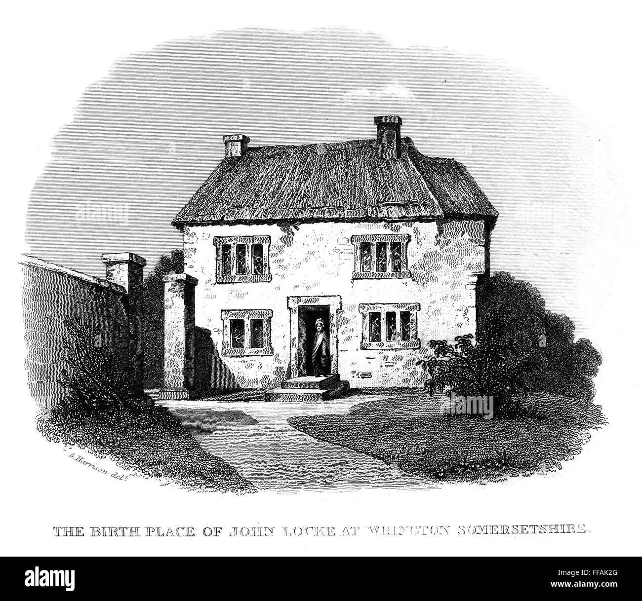 JOHN LOCKE (1632-1704). /nEnglish philosopher. The birthplace of Locke ...