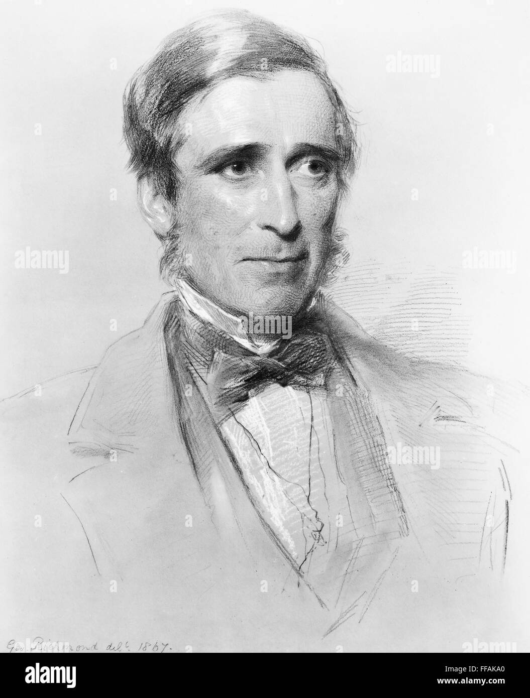 SIR JAMES PAGET (1814-1899). /nEnglish surgeon and pathologist. Chalk ...