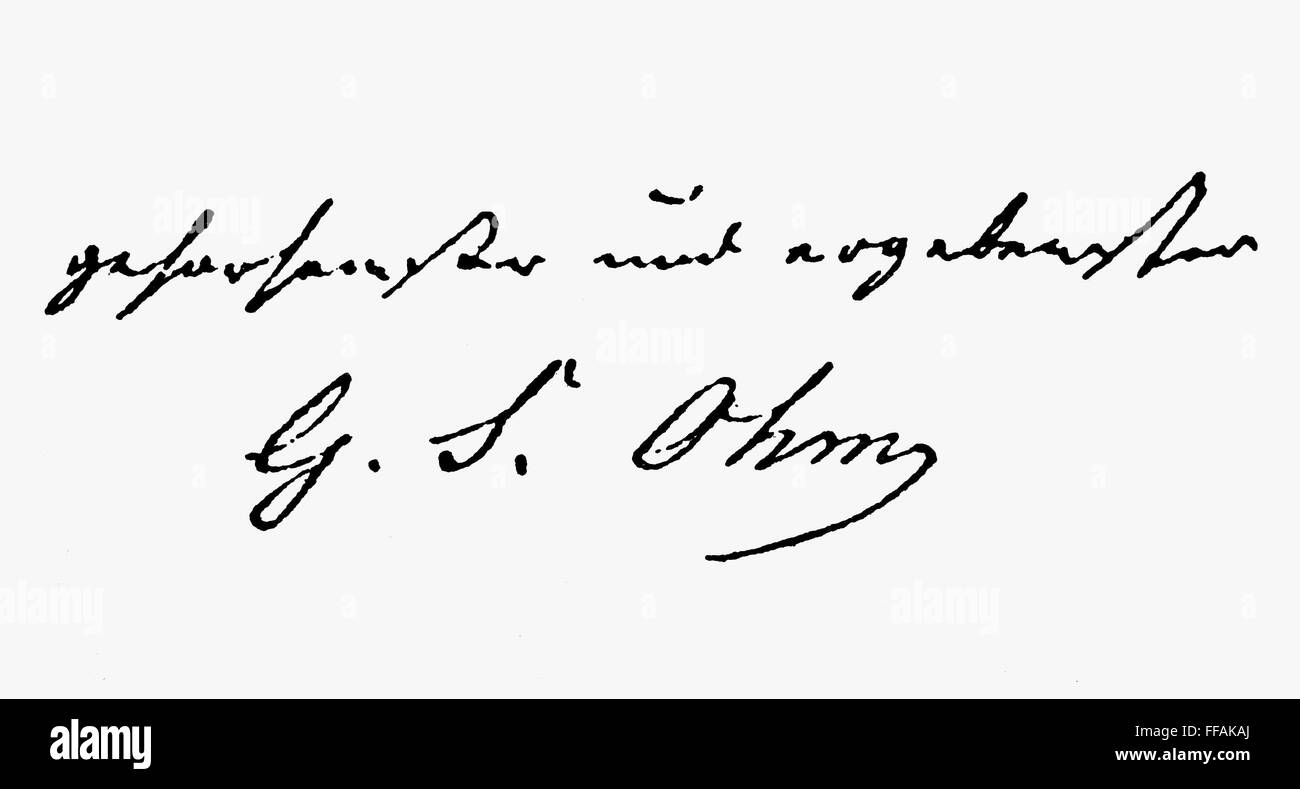 George simon ohm 1787 1854 hi-res stock photography and images - Alamy