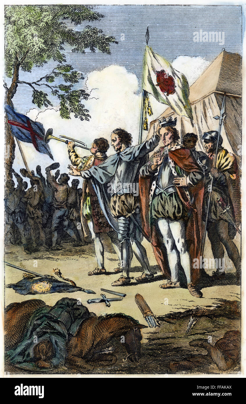 BOSWORTH FIELD, 1485. /nThe crown of the fallen King Richard III of ...