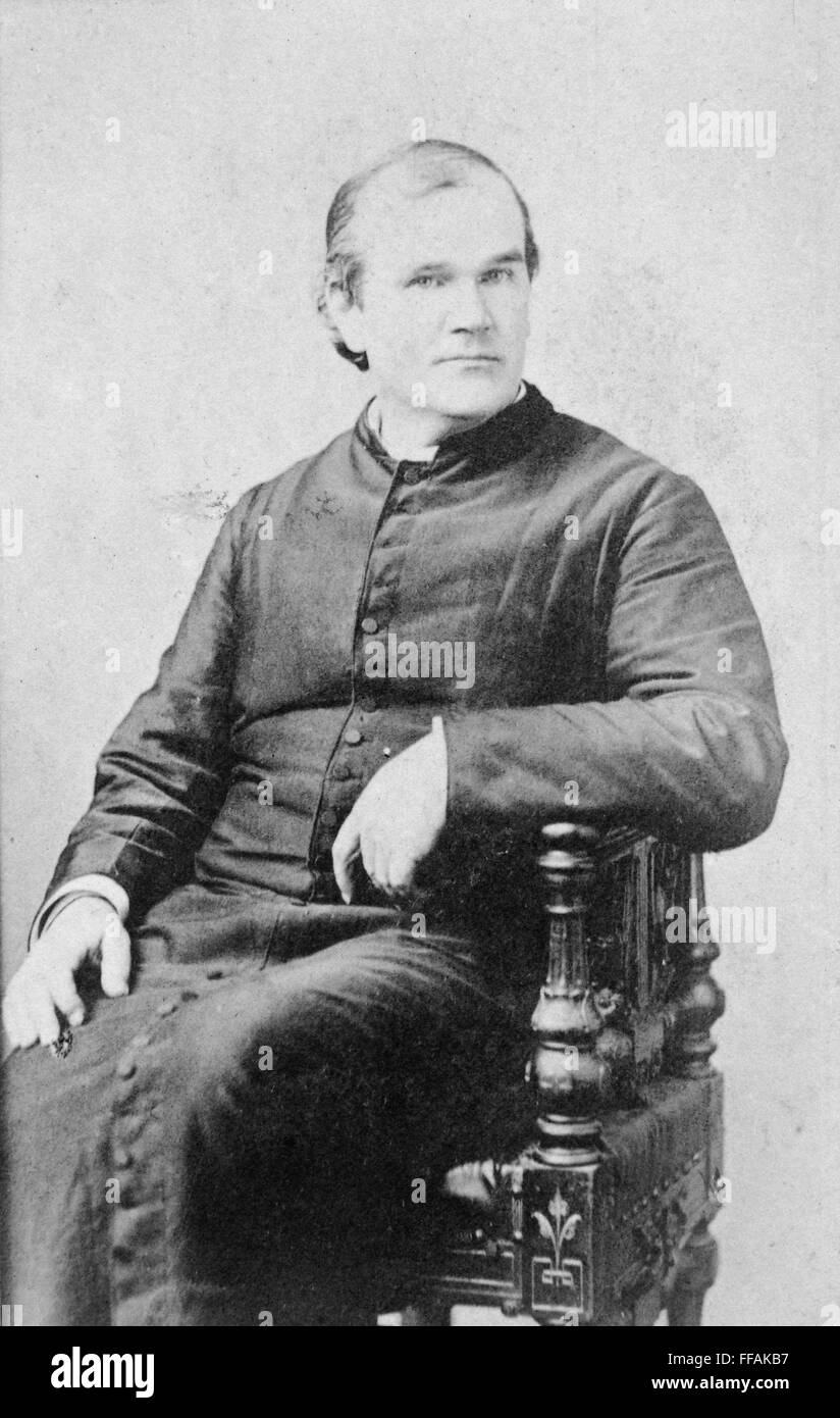 EDWARD MCGLYNN (1837-1900). /nAmerican Roman Catholic cleric Stock ...