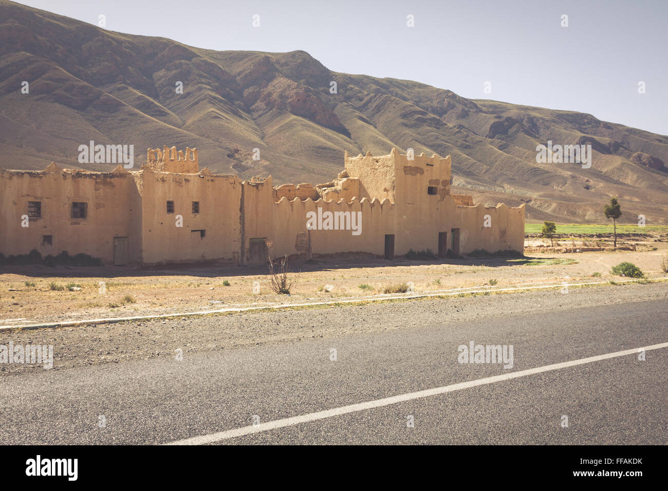 Village in the Ouarzazate, Morocco, Africa Stock Photo - Alamy