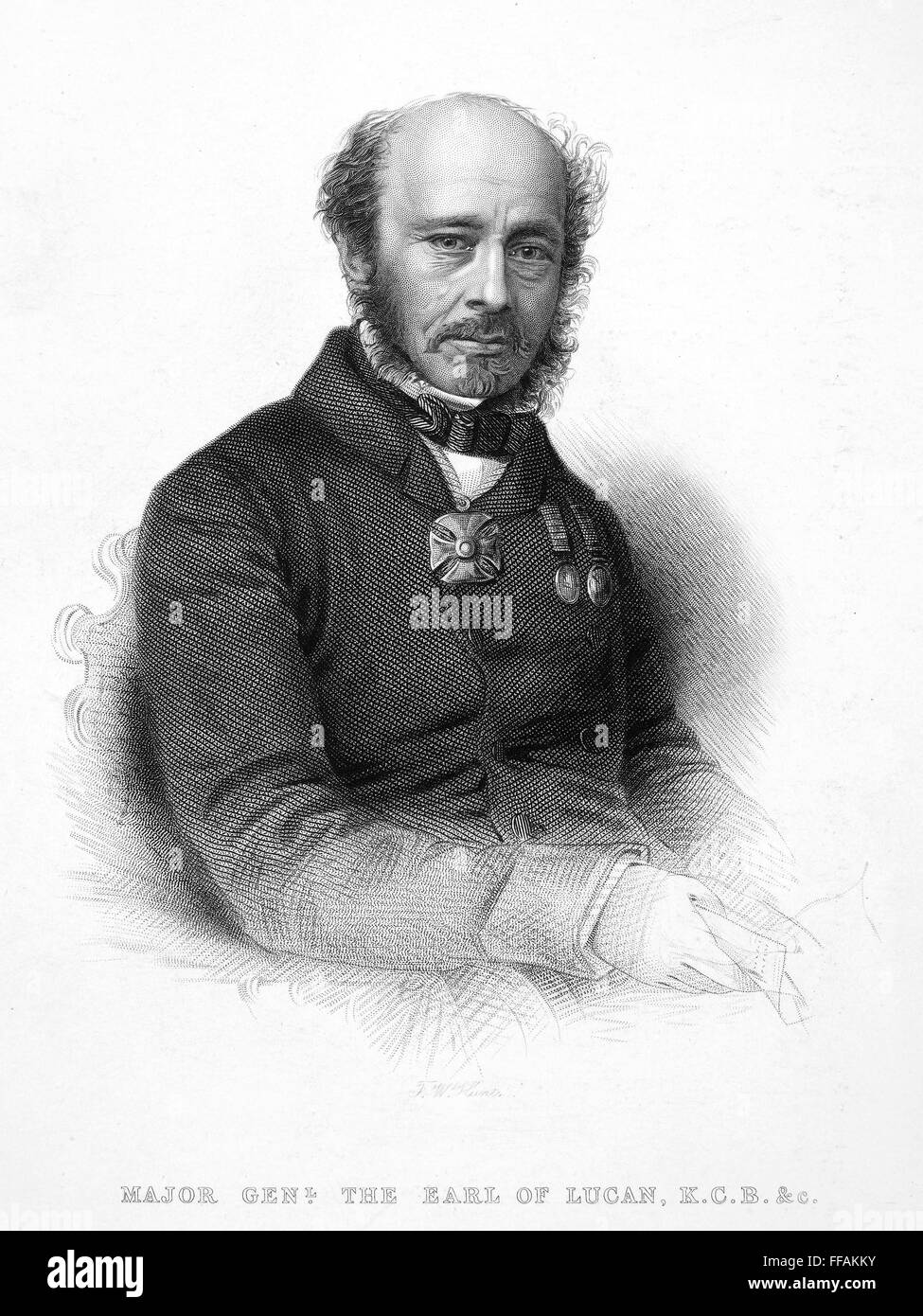 GEORGE CHARLES BINGHAM /n(1800-1888). 3rd Earl of Lucan. English ...