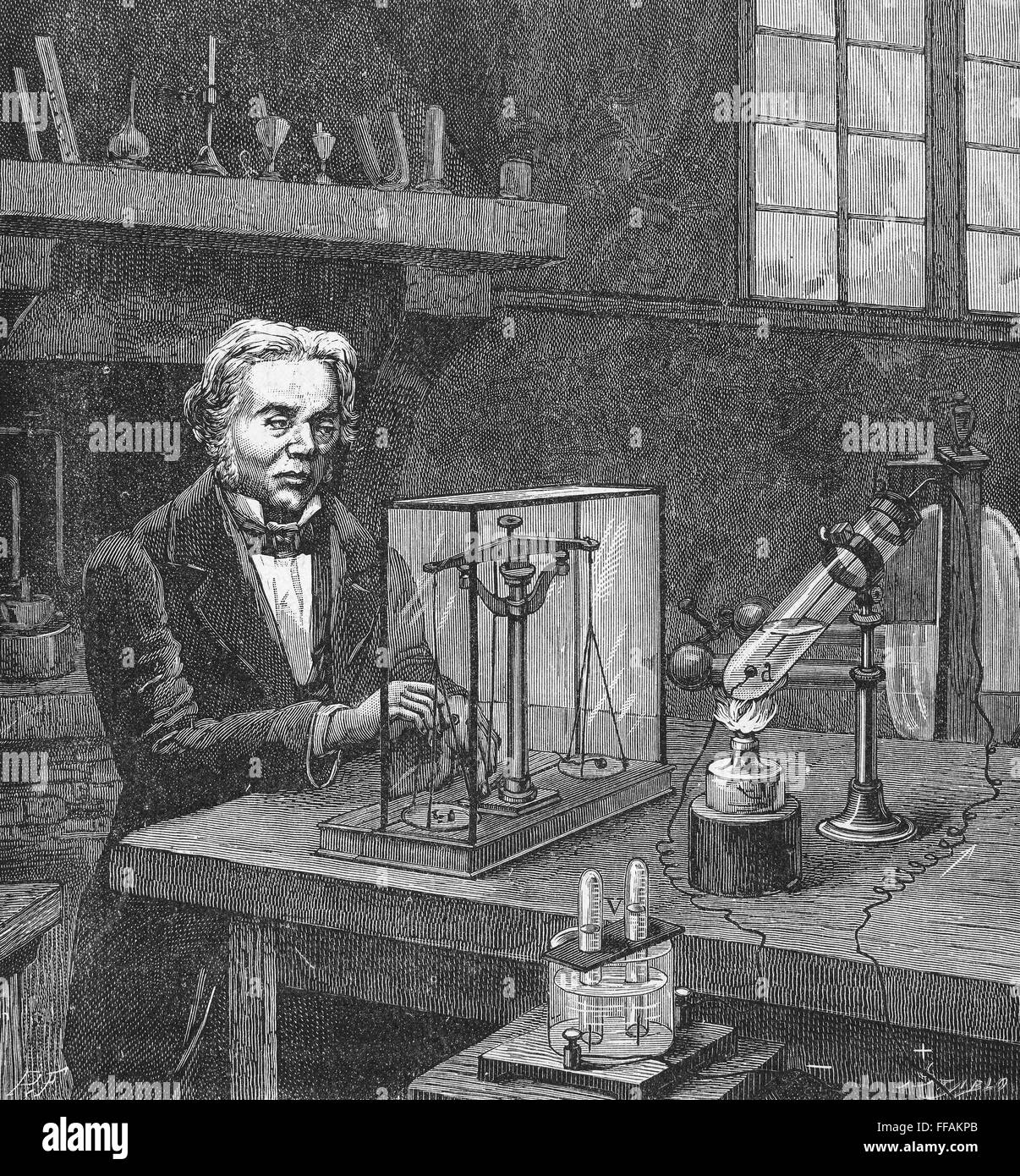 MICHAEL FARADAY (1791-1867). /nEnglish chemist and physicist. Faraday ...