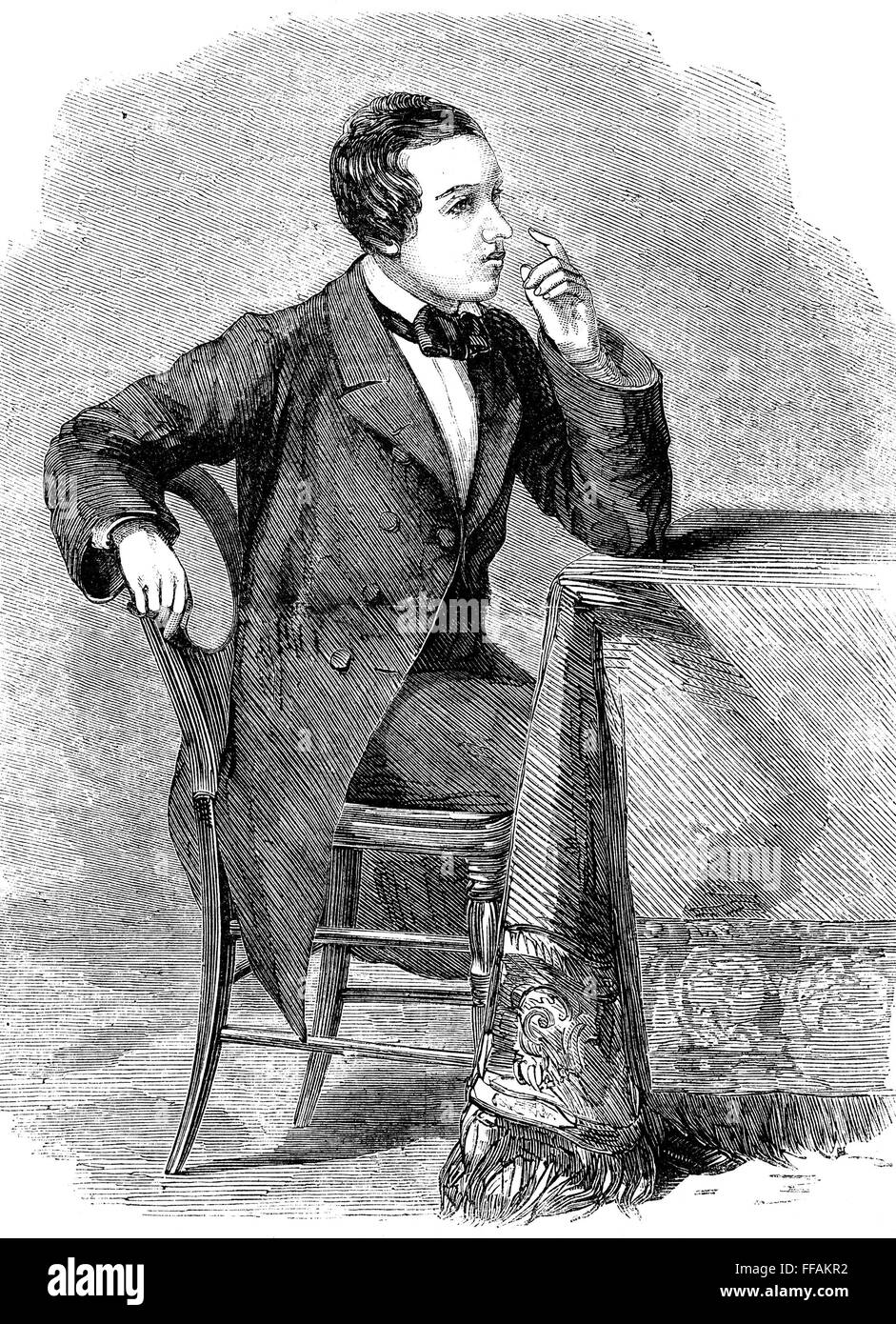 PAUL CHARLES MORPHY /n(1837-1884). American chess player. Wood ...