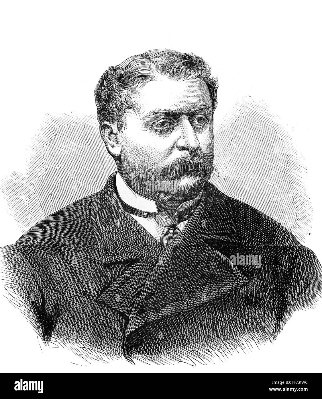 JAMES FISK (1834-1872). /nAmerican financier. Wood engraving, American ...