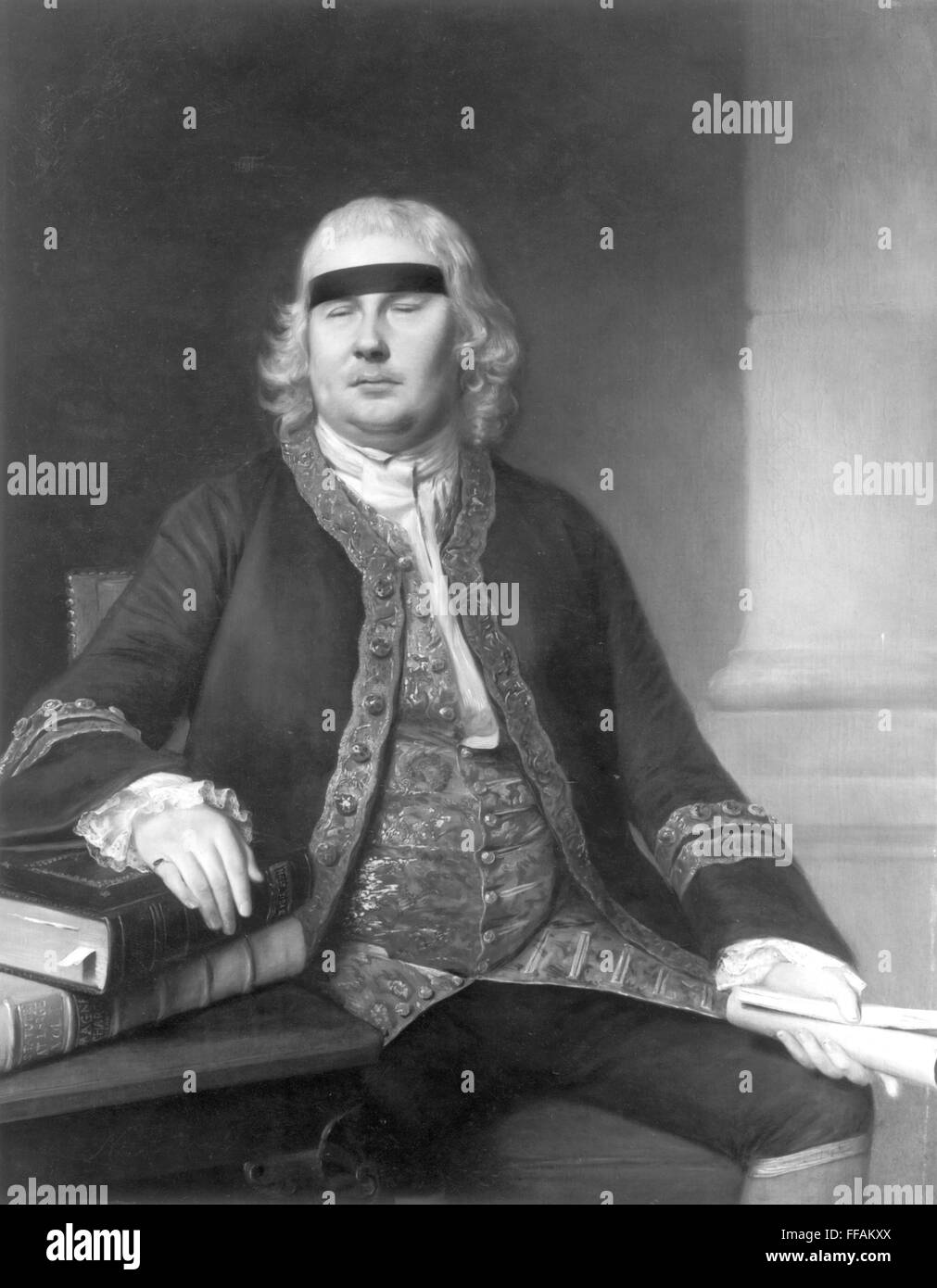 SIR JOHN FIELDING (1721-1780). /nEnglish jurist. Oil on canvas, 1762 ...