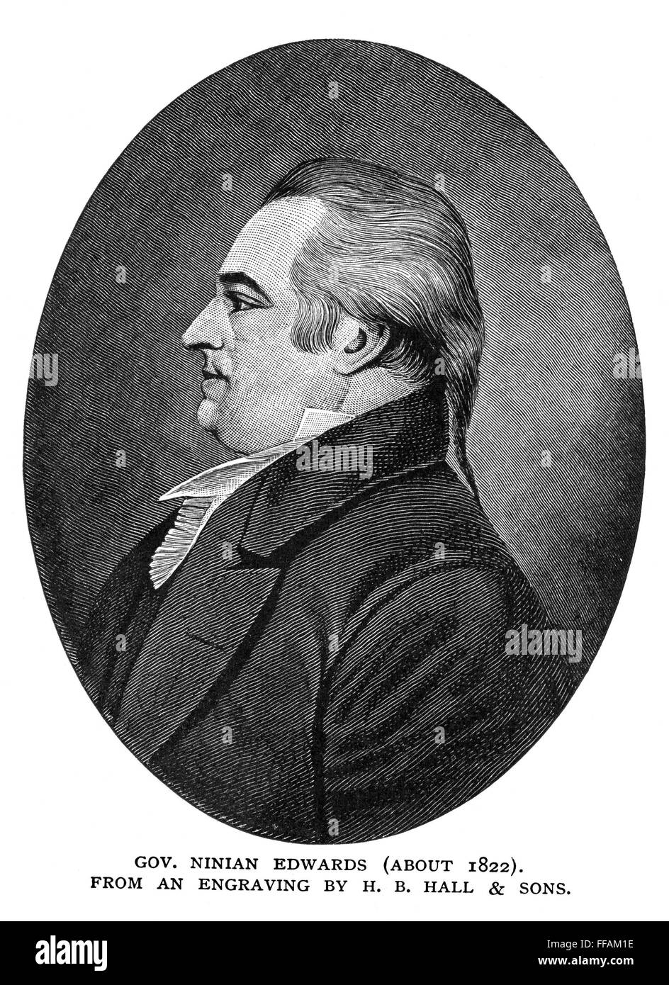 NINIAN EDWARDS (1775-1833). /nAmerican lawyer and politician. Wood ...