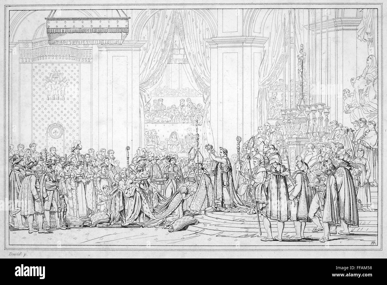 NAPOLEON I (1769-1821). /nEmperor of the French. The coronation of ...