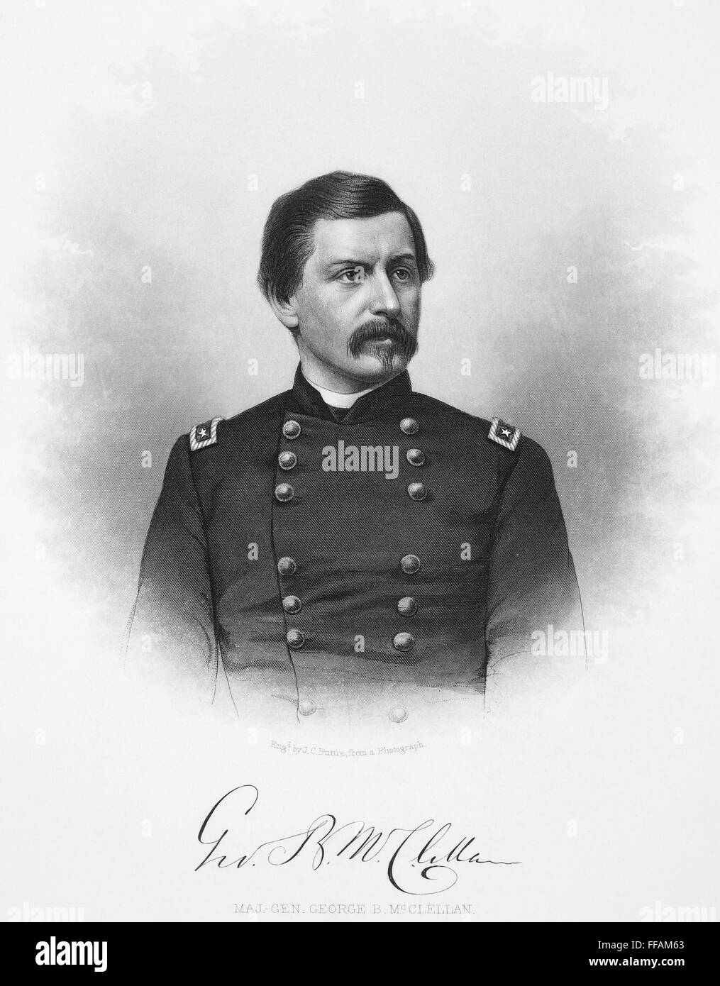 GEORGE BRINTON MCCLELLAN /n(1826-1885). American soldier and politician. Contemporary American ...