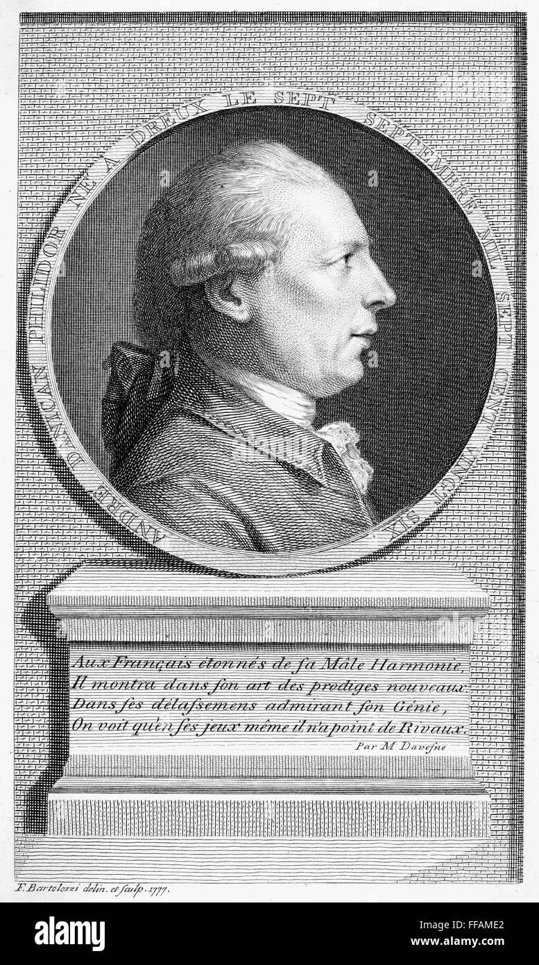 FRANCOIS ANDRE PHILIDOR /n(1726-1795). French chess player and composer ...