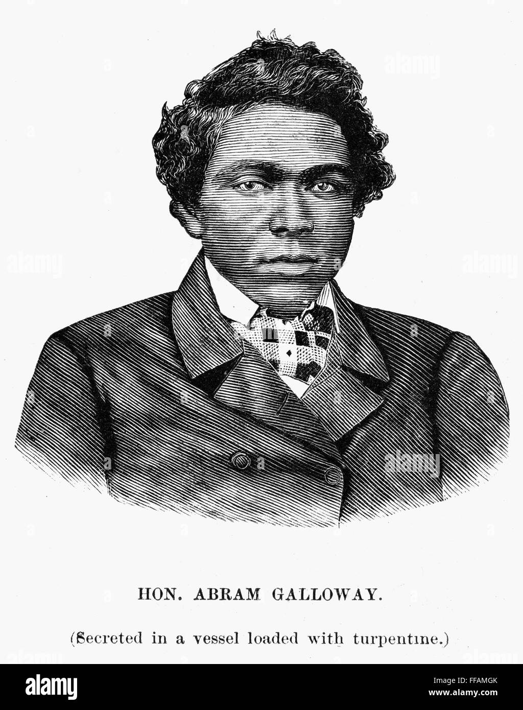 ABRAM GALLOWAY /n(c1835-c1870). American fugitive slave and politician ...