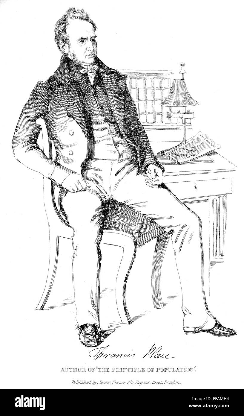 FRANCIS PLACE (1771-1854). /nEnglish reformer. Drawing, c1830, by ...