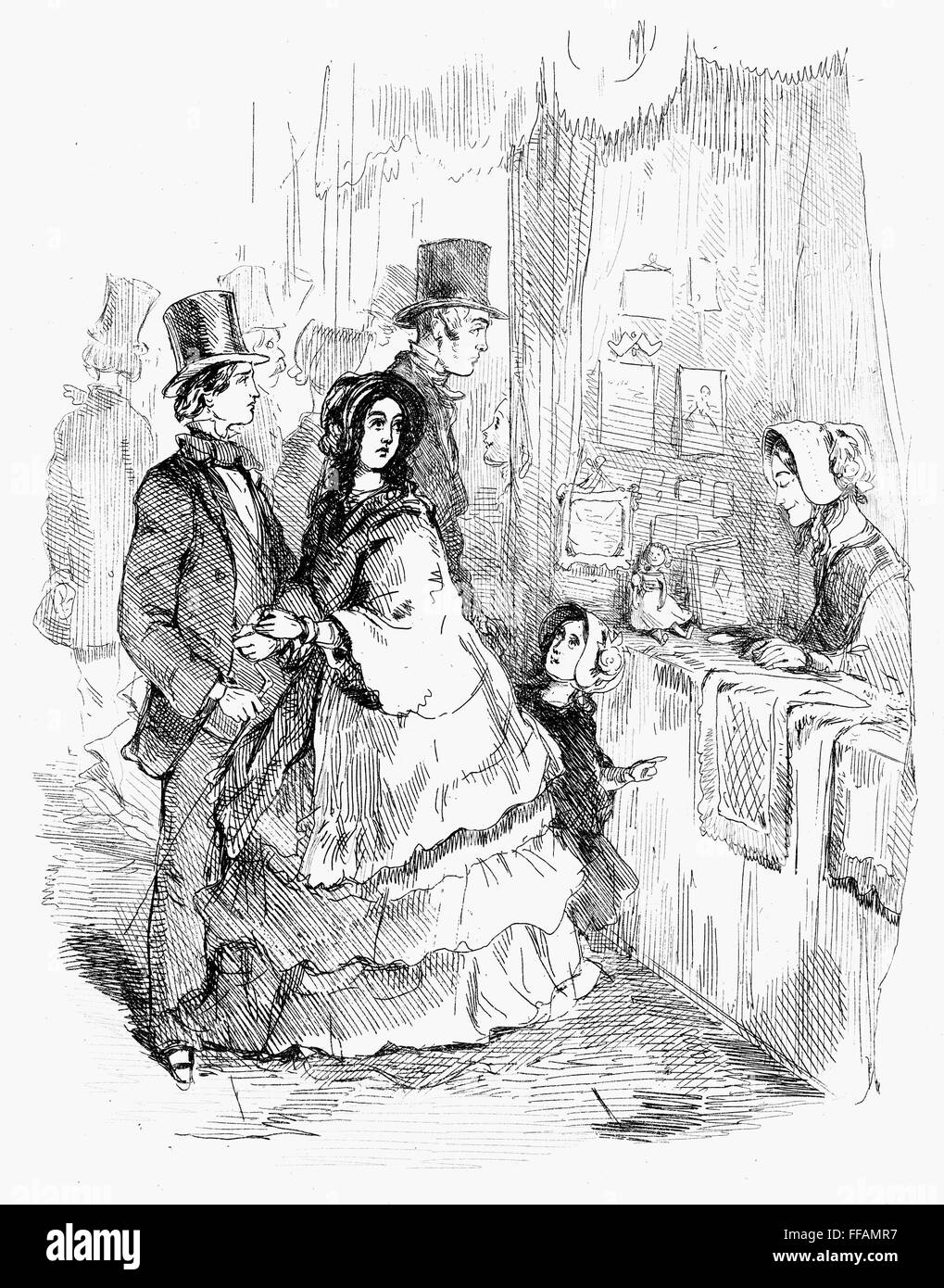 THACKERAY: VANITY FAIR. /nVirtue rewarded, A booth in Vanity Fair ...