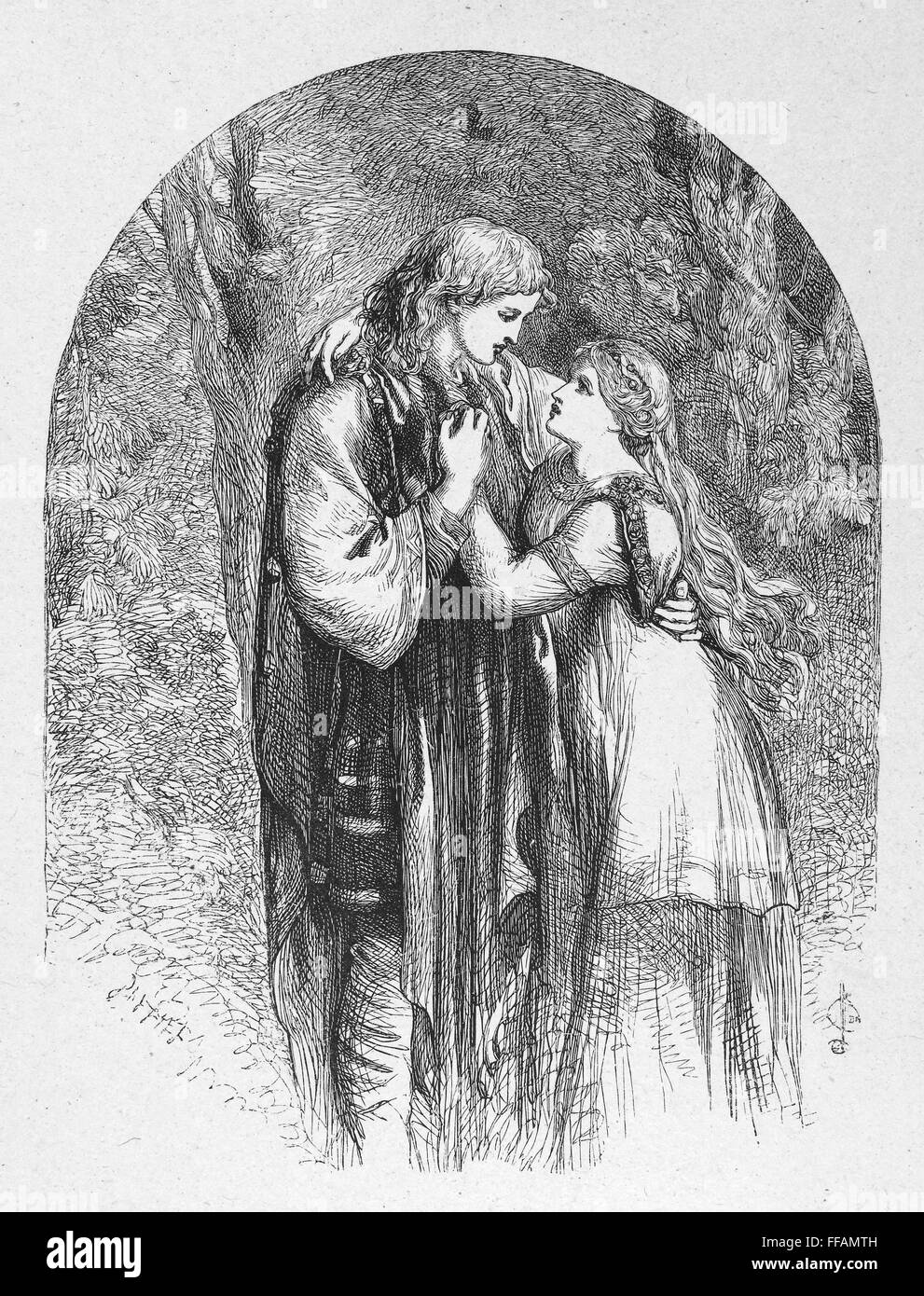 SHAKESPEARE: CYMBELINE. /nPosthumus and Imogen in Act I, Scene I of ...