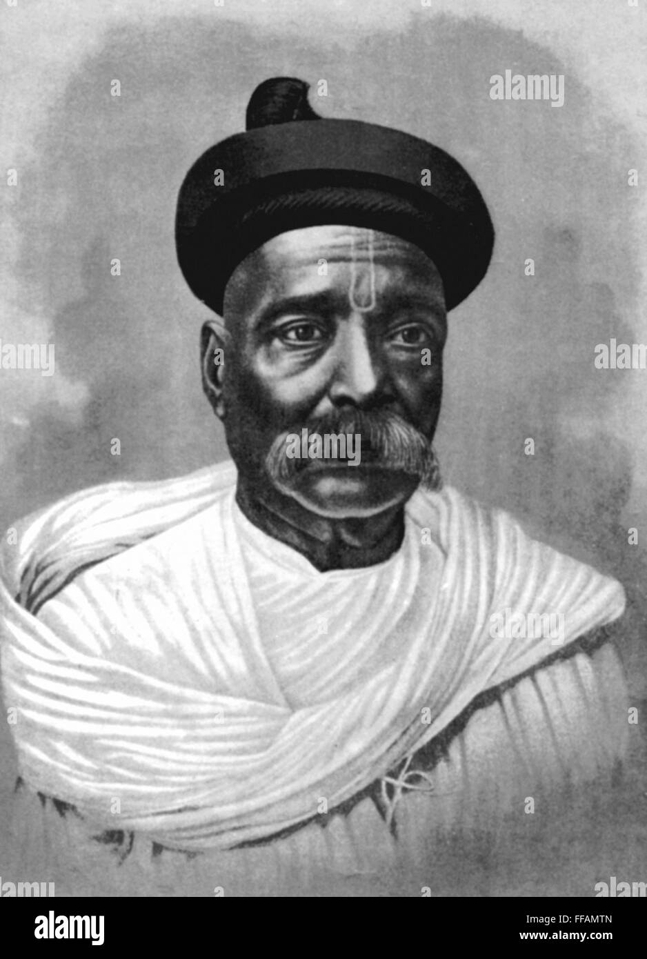 BAL GANGADHAR TILAK /n(1856-1920). Indian nationalist. Oleograph, early ...