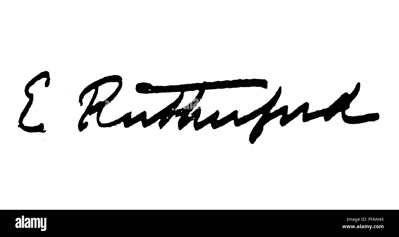 ERNEST RUTHERFORD /n(1871-1937). 1st Baron. British physicist Stock ...