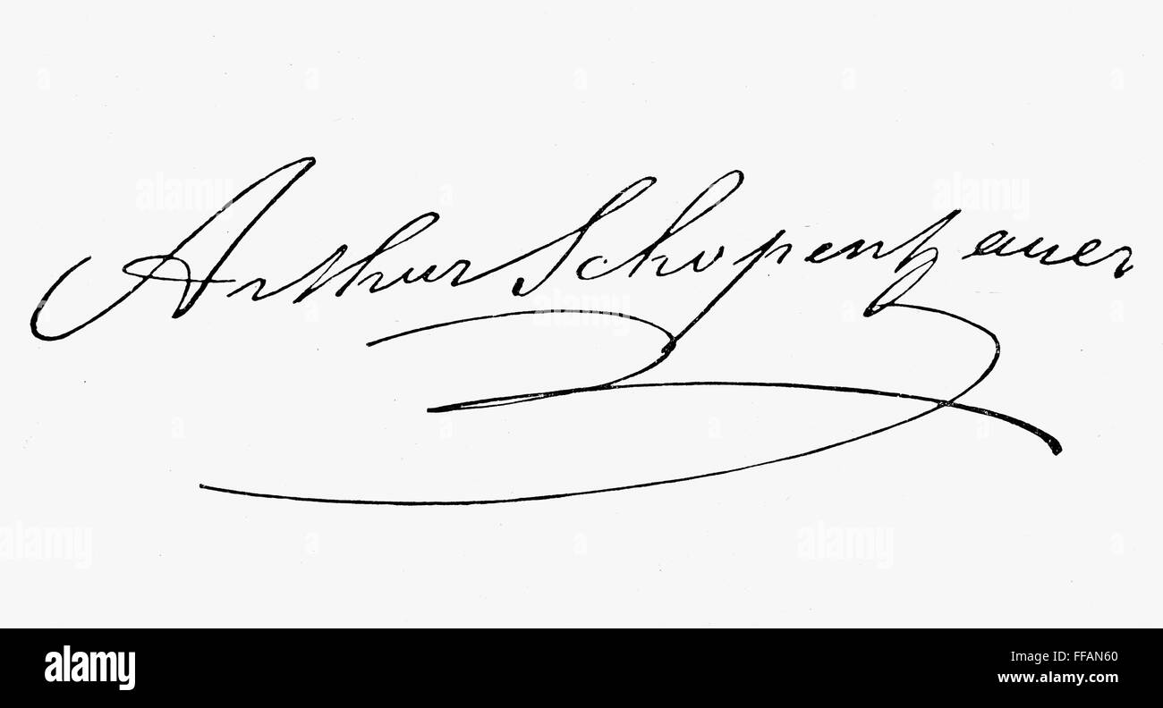 ARTHUR SCHOPENHAUER /n(1788-1860). German philosopher. Autograph ...