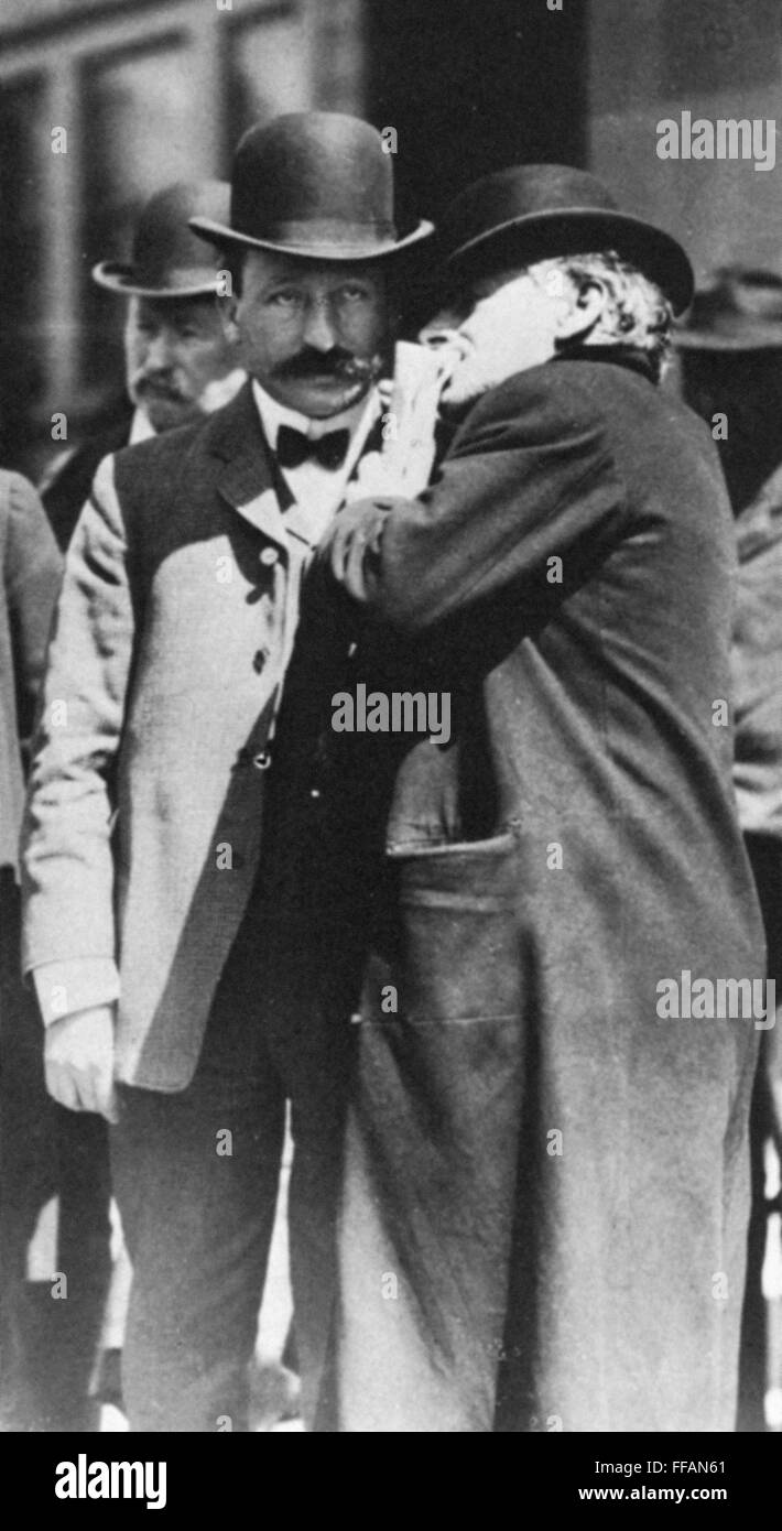 ABRAHAM RUEF (1864-1936). /nAmerican lawyer and politician. Ruef (left ...