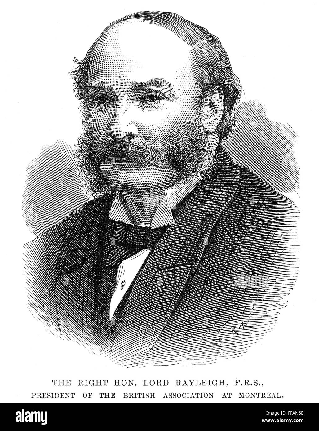 3RD BARON RAYLEIGH /n(1842-1919). John William Strutt. English ...