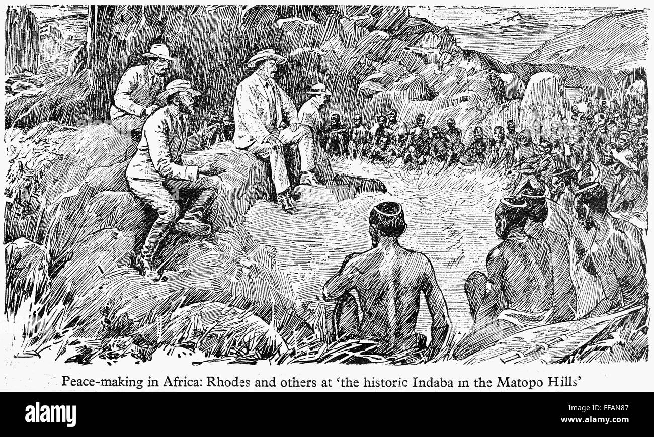 CECIL JOHN RHODES /n(1853-1902). British administrator and financier in ...