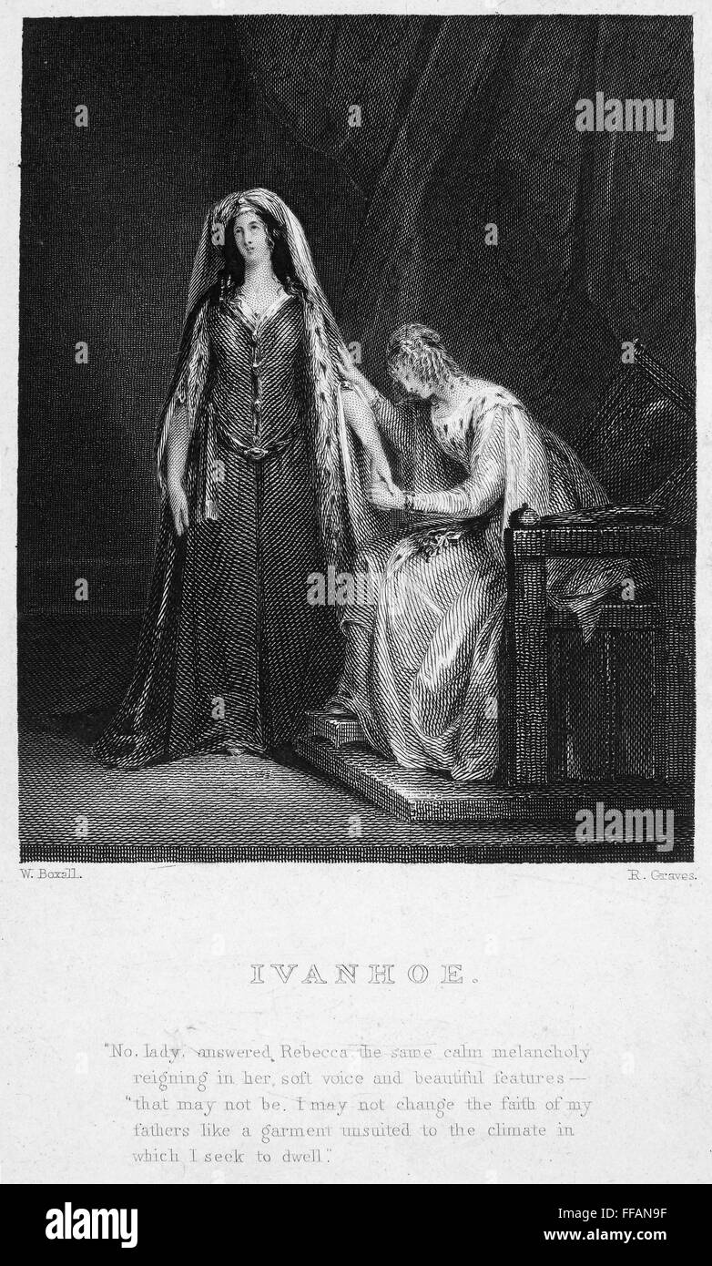 SCOTT: IVANHOE, 1832. /nRebecca and Rowena from Sir Walter Scott's ...
