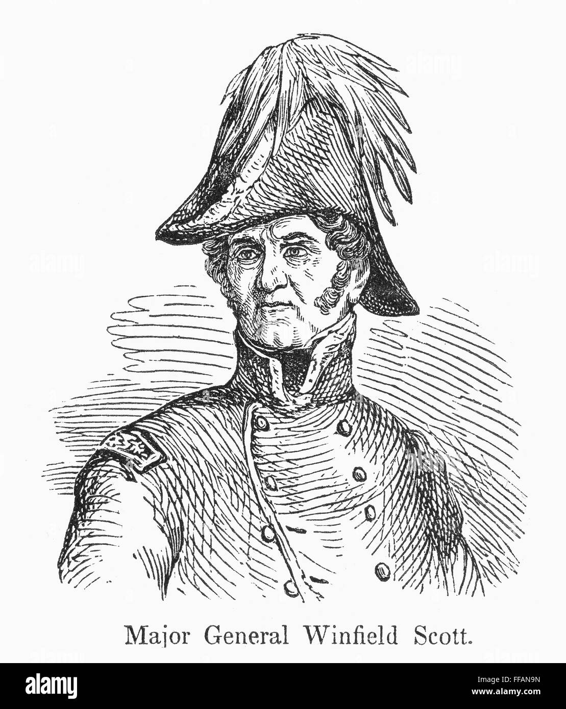 WINFIELD SCOTT (1786-1866). /nAmerican army officer. Wood engraving ...